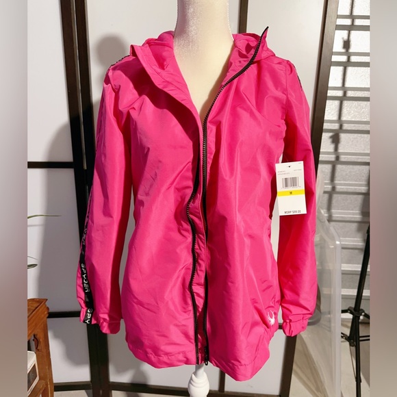 Spyder | Jackets & Coats | Nwt Spyder Hit Pink Windbreaker Rain Jacket ...